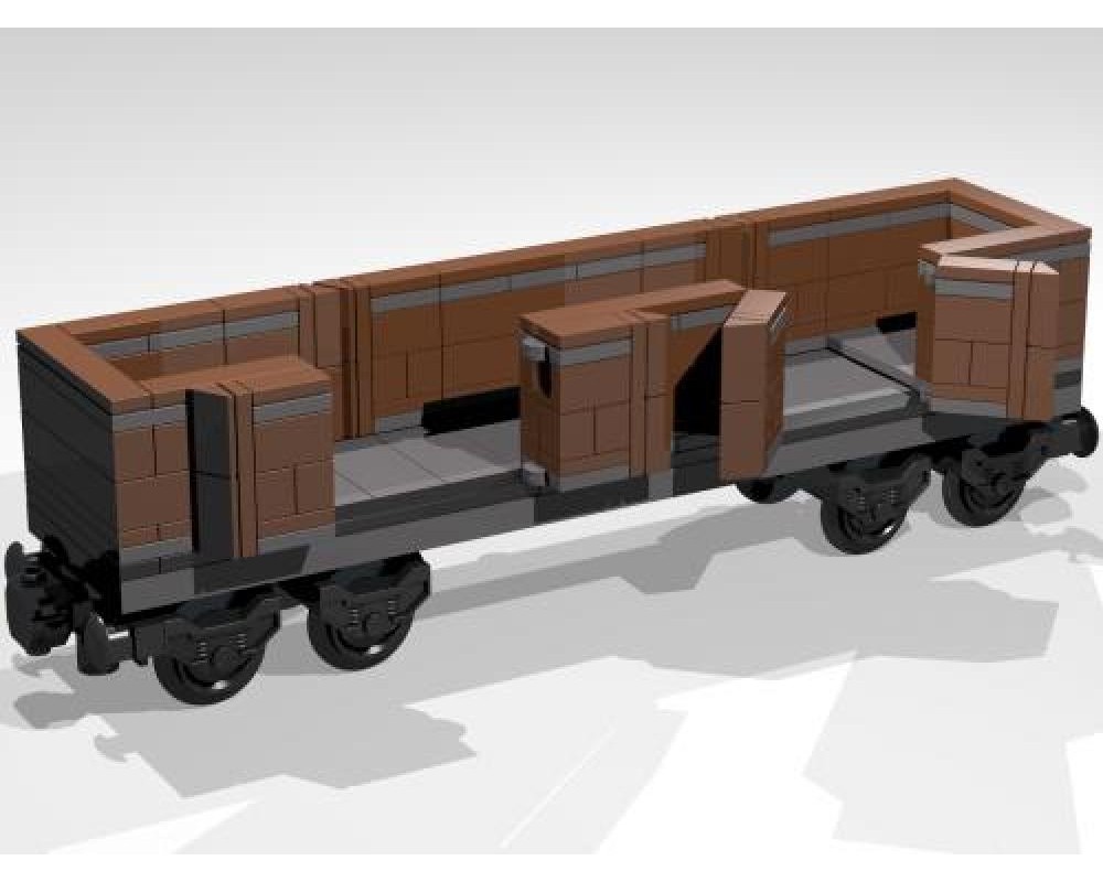 LEGO MOC 8-Wheel Open Wagon Eaos 106 by Echaton | Rebrickable - Build ...