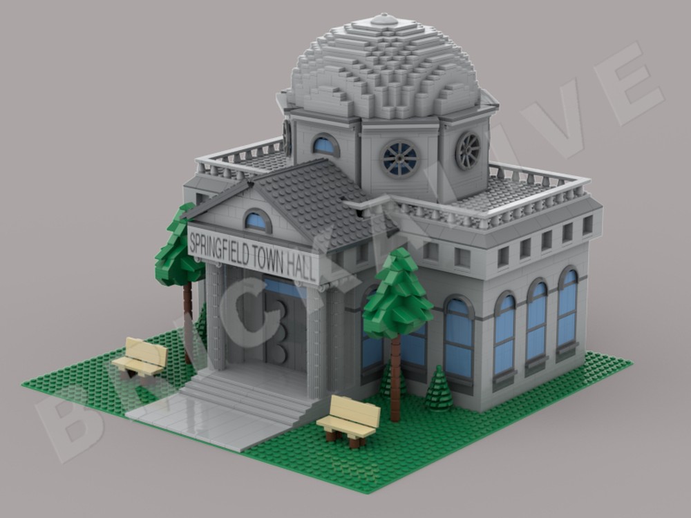 LEGO MOC Springfiled Town Hall - Simpson by Brickalive | Rebrickable ...