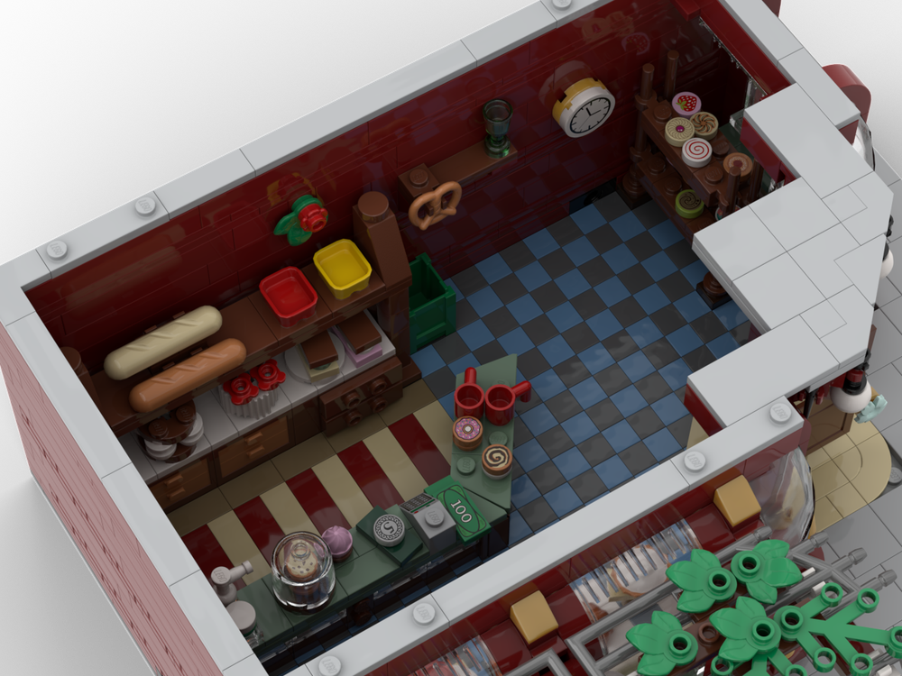 LEGO MOC Old bakery and pastry shop by Huebre | Rebrickable - Build ...