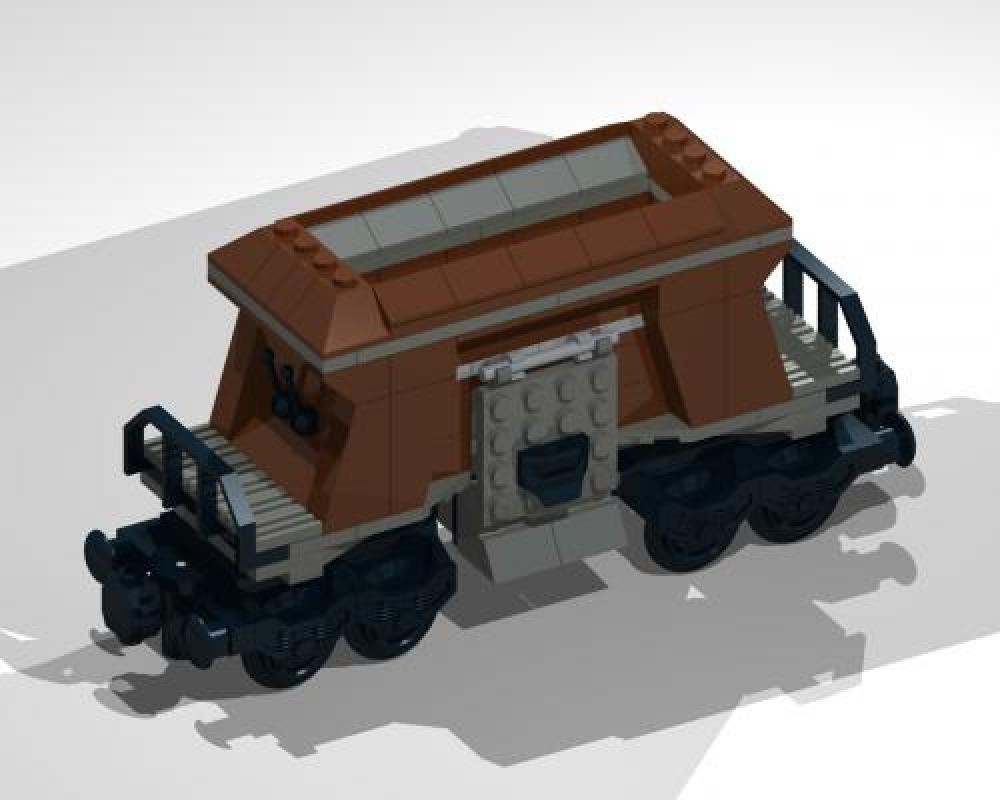 LEGO MOC 8-Wheel Ore Hopper by Echaton | Rebrickable - Build with LEGO