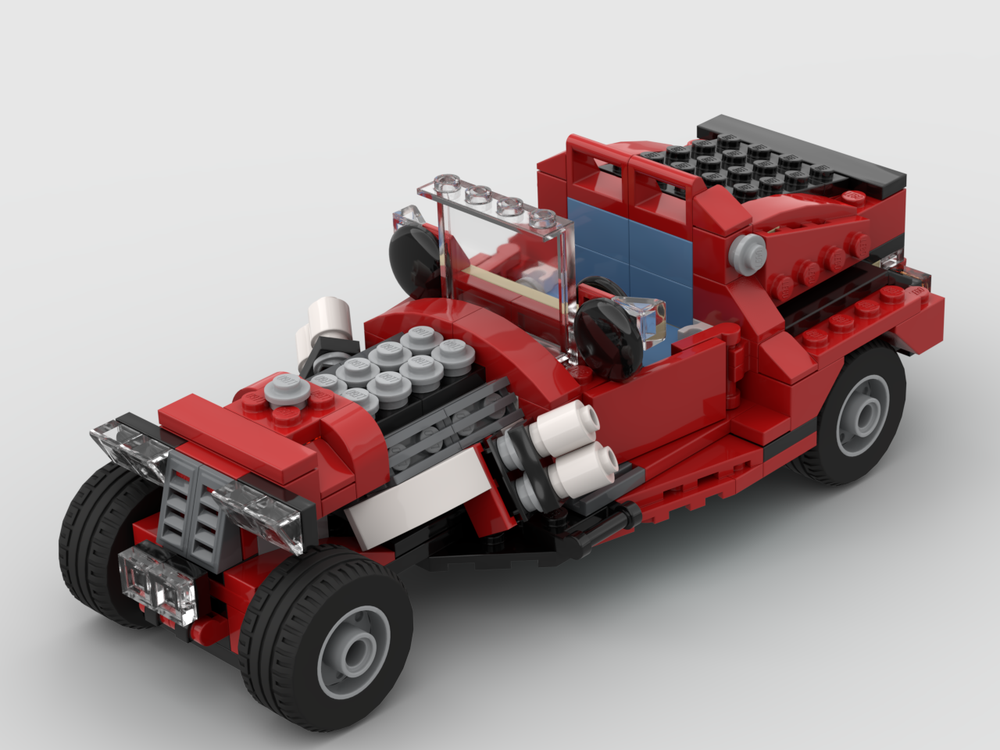 LEGO MOC 5867 Retro Pickoupé Street Rod by Immo | Rebrickable - Build ...