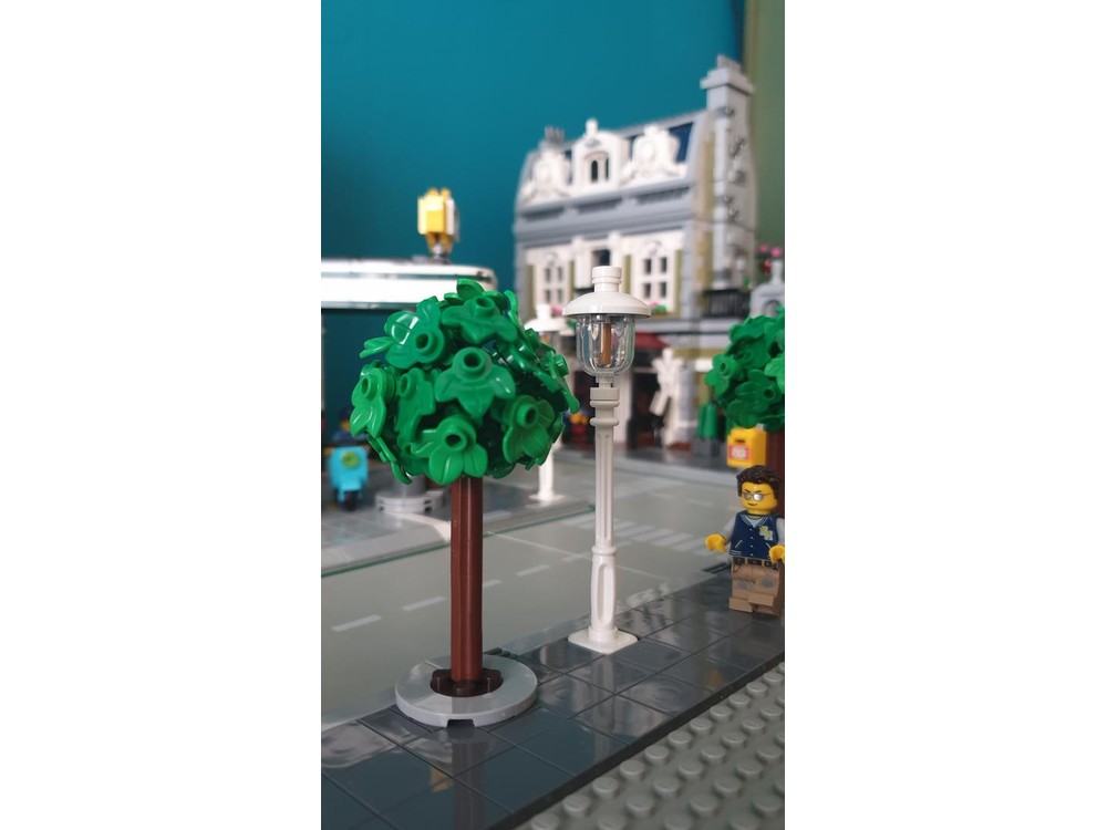 LEGO MOC Lamp post & Tree by LisaMianti | Rebrickable - Build with LEGO