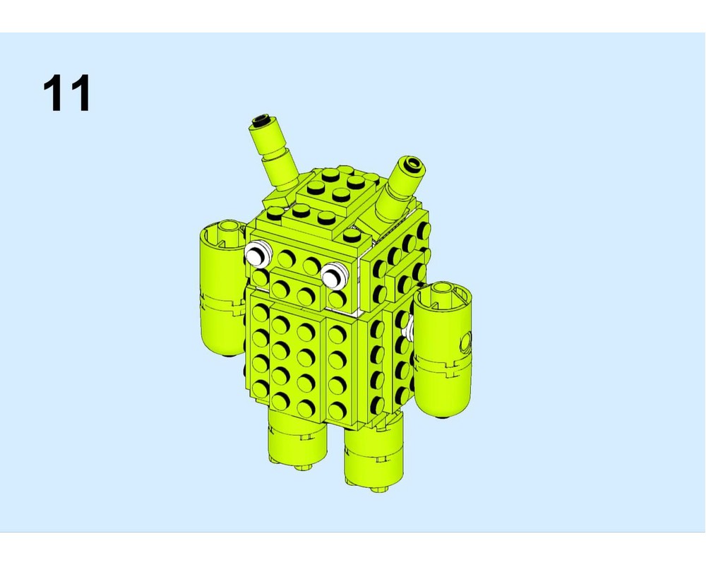 LEGO MOC Android Google by Tiny Bricks | Rebrickable - Build with LEGO