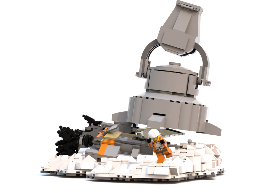 LEGO MOC MOC "SnowSpeeder Crash" by isanthi | Rebrickable - Build with LEGO