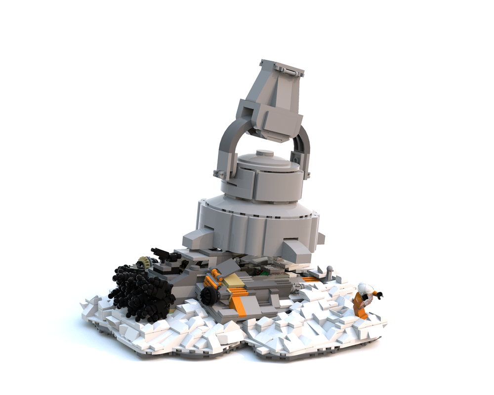 LEGO MOC MOC "SnowSpeeder Crash" by isanthi | Rebrickable - Build with LEGO