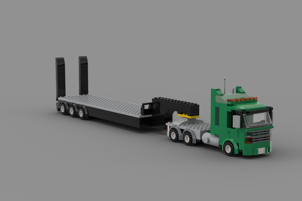 LEGO MOC low boy trailer and truck by Absolute_lego_builds ...