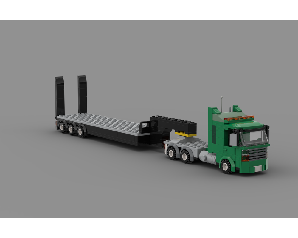 LEGO MOC low boy trailer and truck by Absolute_lego_builds ...