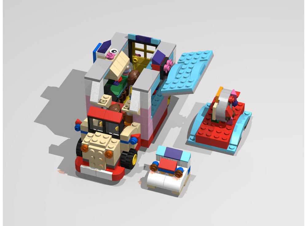 LEGO MOC 10698 Donut Food Truck by Moe Brickman | Rebrickable - Build with LEGO