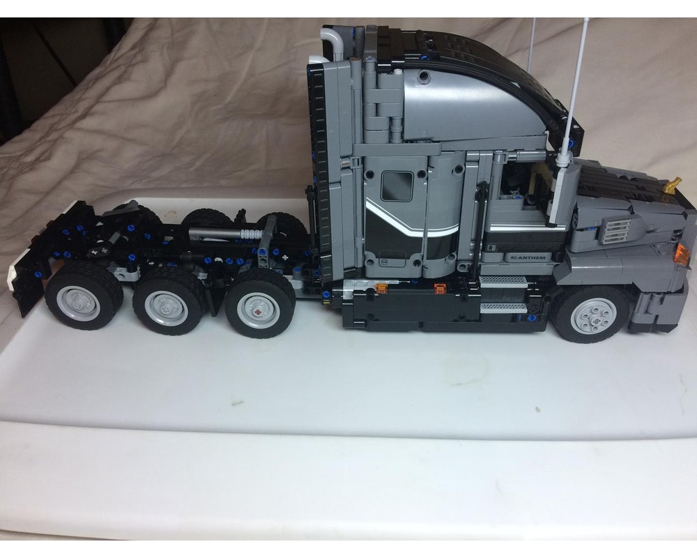 LEGO MOC Lego Technic Mack Anthem Mods, Lift-able axle, rear suspension ...