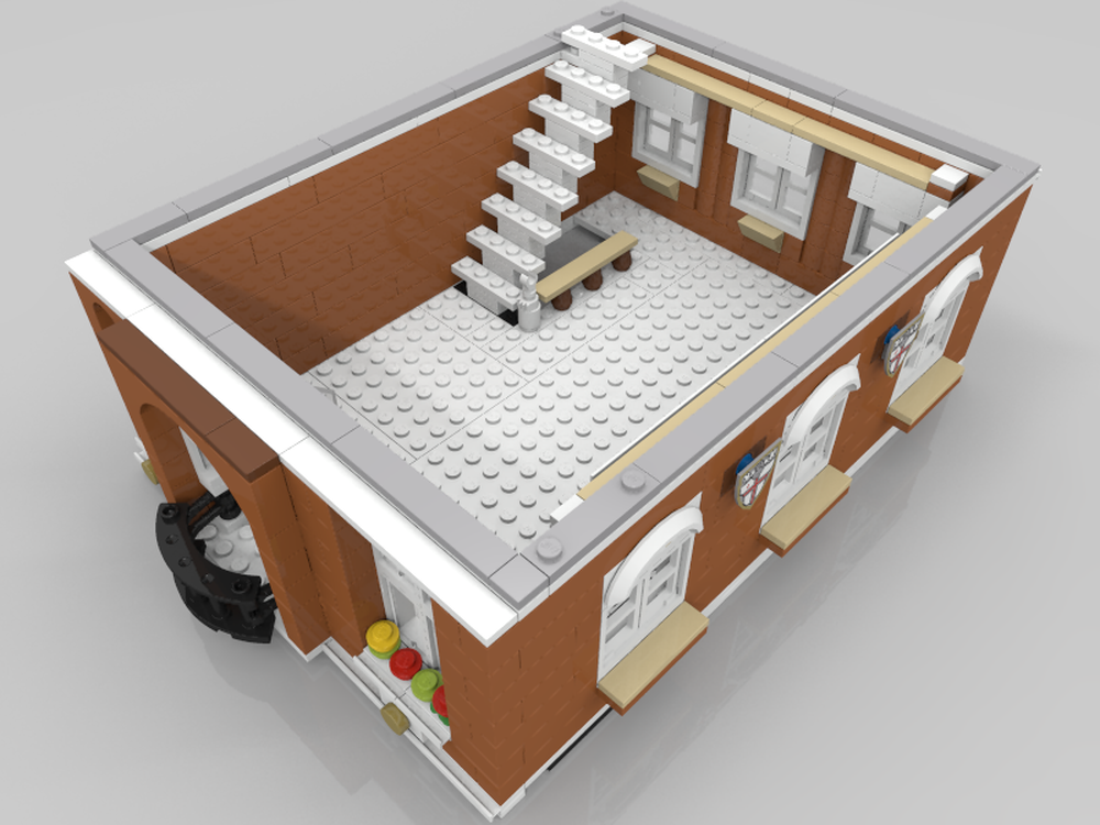 LEGO MOC CitiClub with Dark Alley. (Alternate Model for Town Hall 10224 ...
