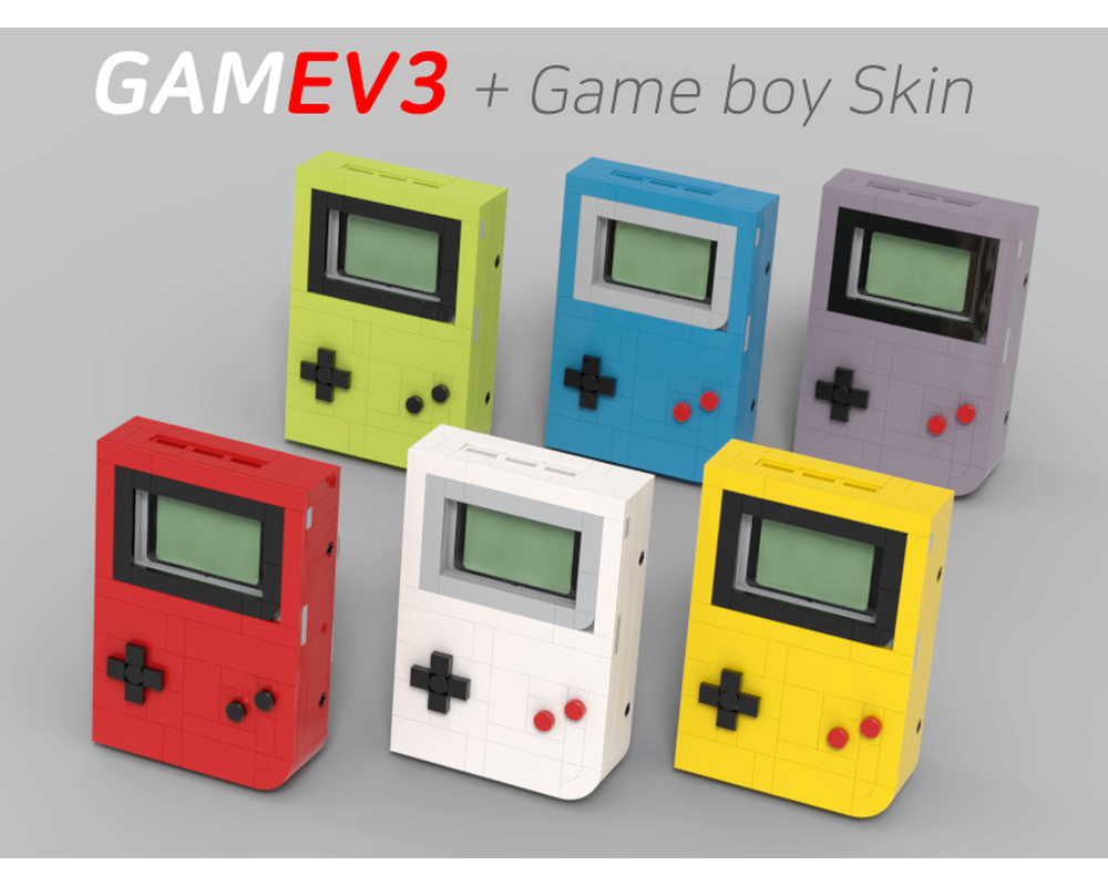 LEGO MOC GAMEV3 +TETRIS + Game Boy Skin by Adropink | Rebrickable ...