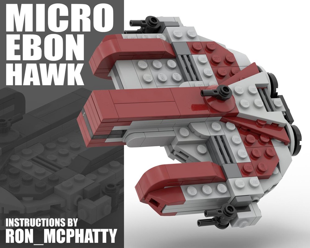 LEGO MOC Micro Ebon Hawk by ron_mcphatty | Rebrickable - Build with LEGO