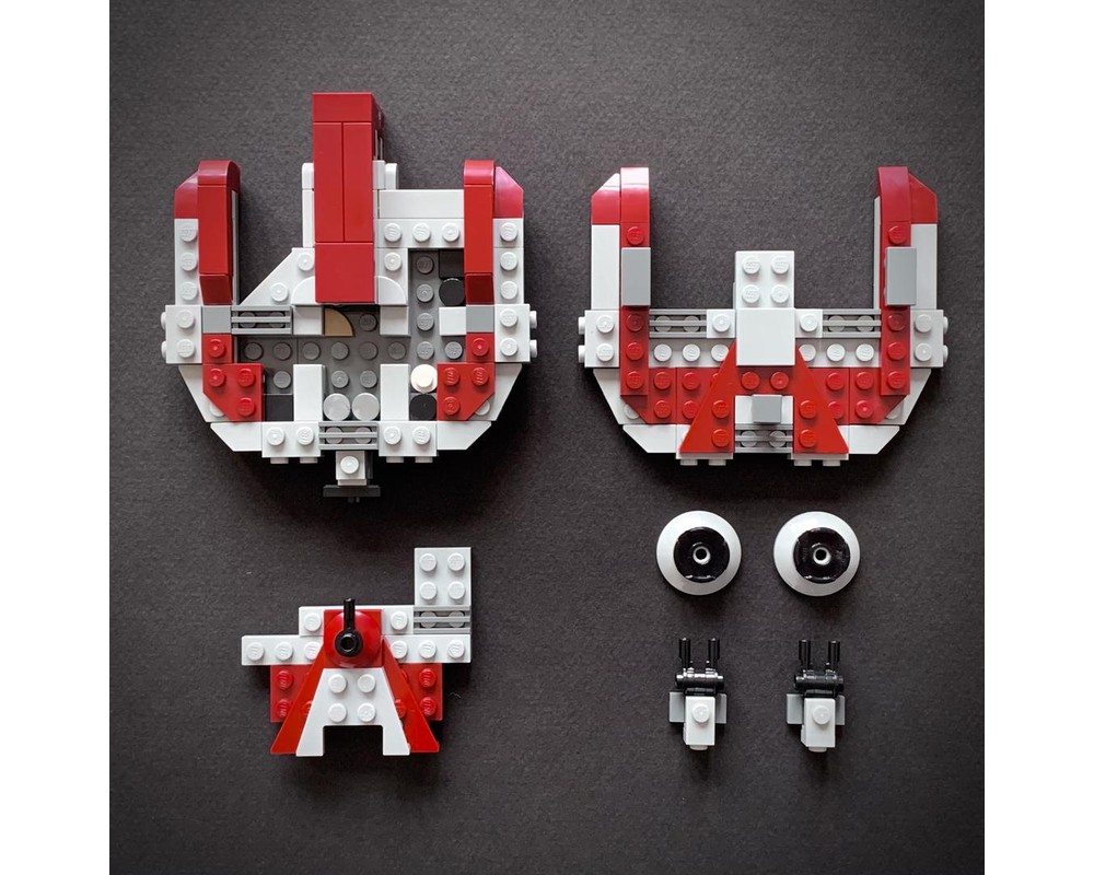 LEGO MOC Micro Ebon Hawk by ron_mcphatty | Rebrickable - Build with LEGO