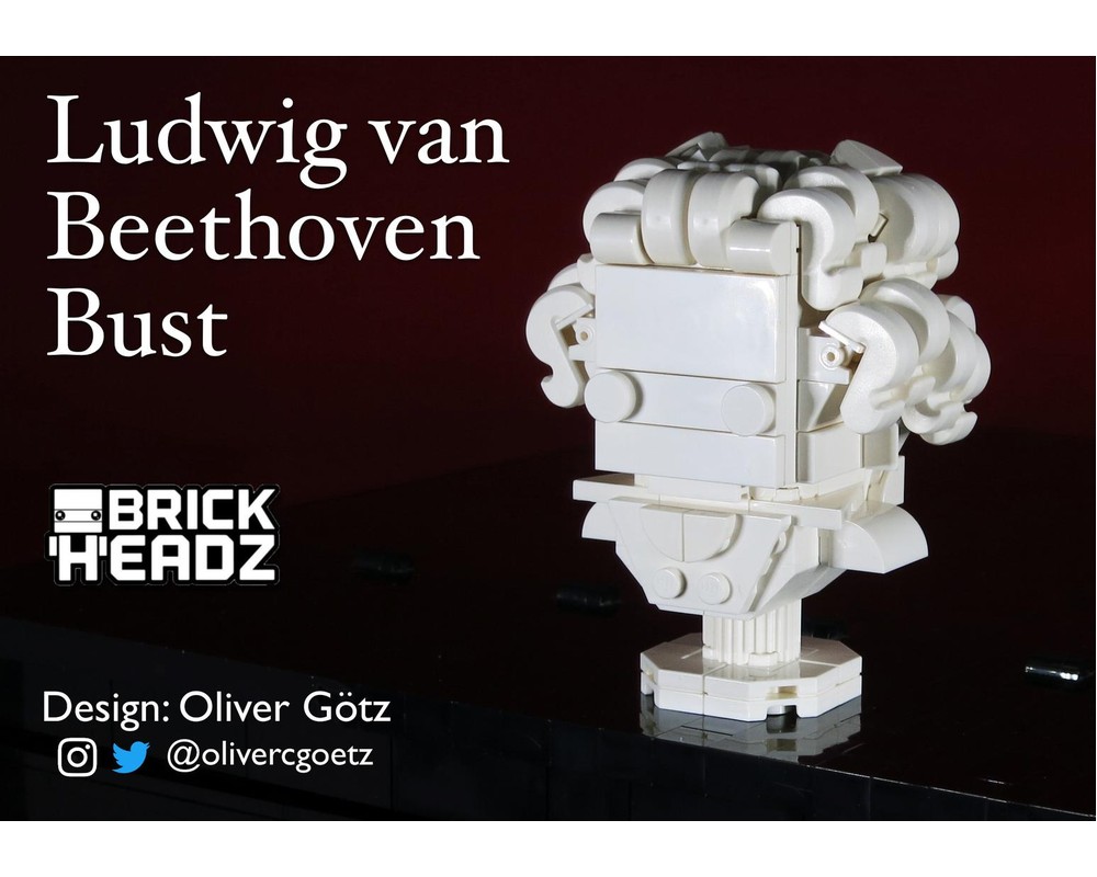 LEGO MOC Ludwig van Beethoven BrickHeadz Bust by olivercgoetz ...