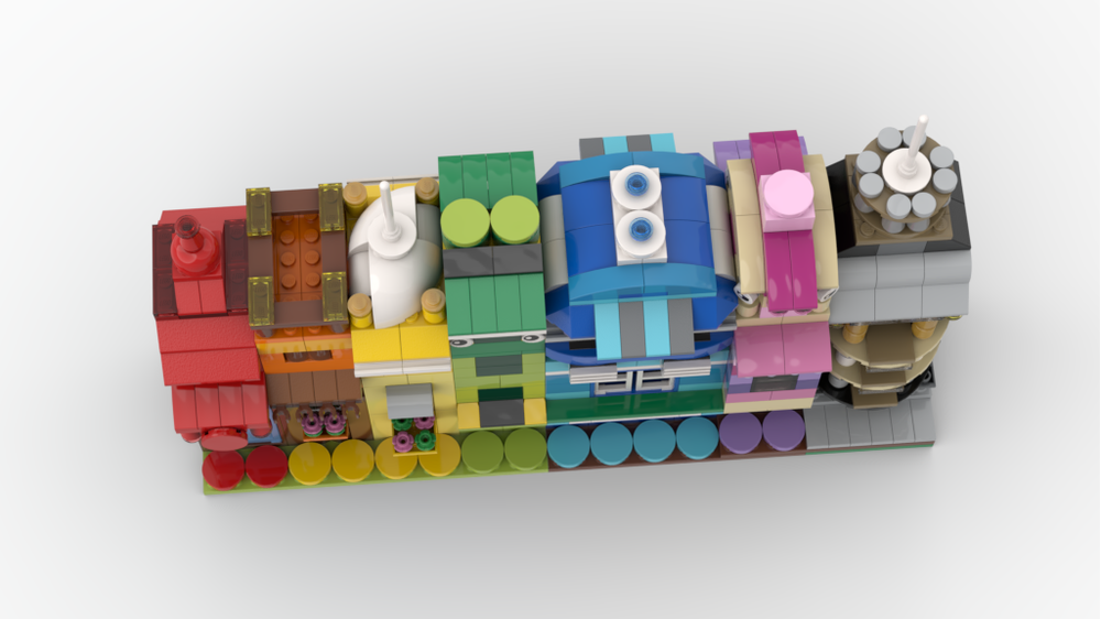 LEGO MOC-53168 11005 Rainbow houses by Lenarex | Rebrickable - Build ...