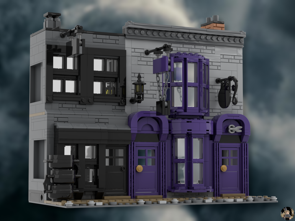 LEGO MOC Madame Malkins & Potage's Cauldron Shop (Diagon Alley) by JL ...