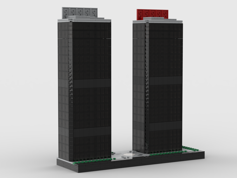 LEGO MOC Revenue and Immigration Towers at 1/650th Scale by ...