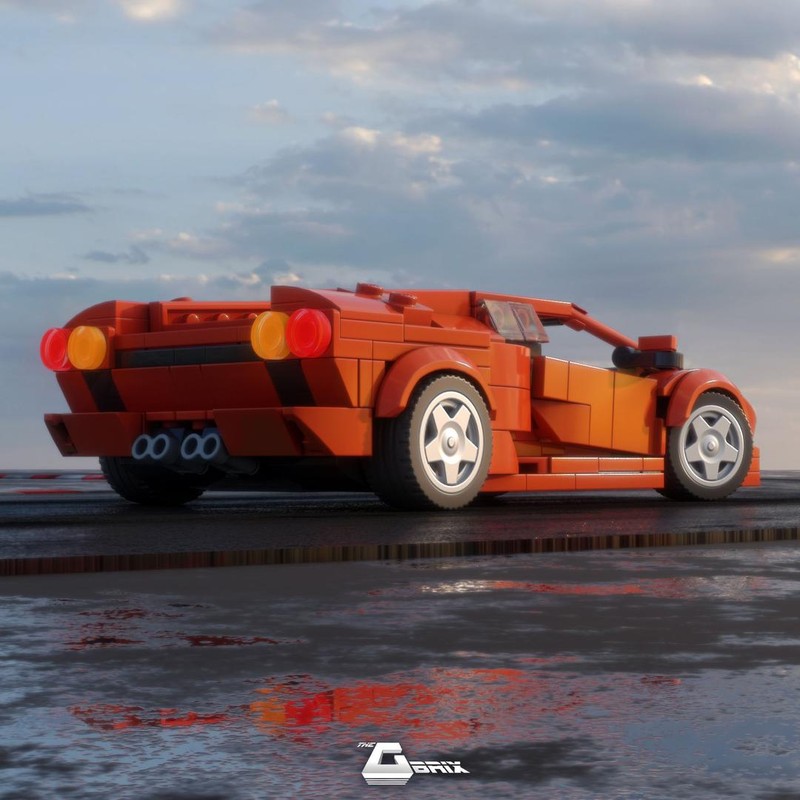 LEGO MOC Lamborghini Diablo 6.0 - Red/White/Yellow by thegbrix ...