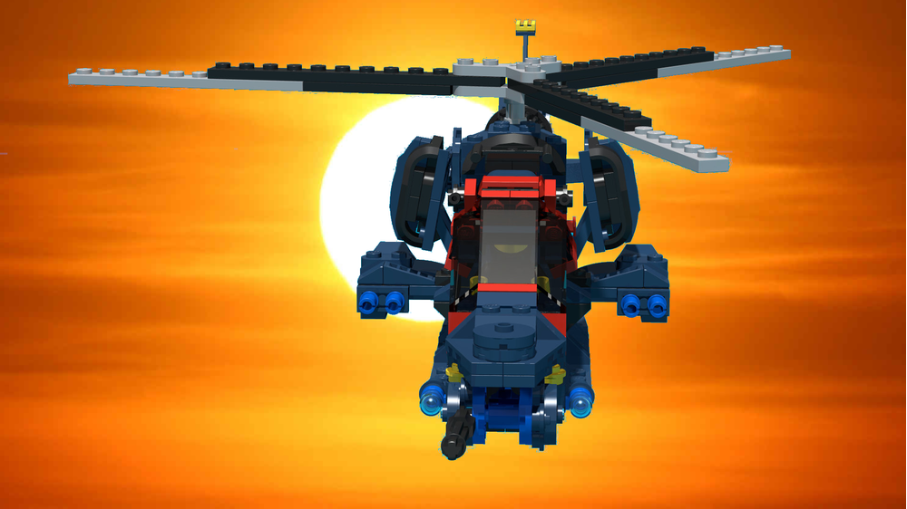 LEGO MOC Blue Thunder (1983 Movie Helicopter) by DoubleBU | Rebrickable ...