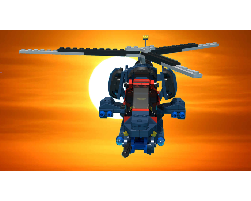 LEGO MOC Blue Thunder (1983 Movie Helicopter) by DoubleBU | Rebrickable ...