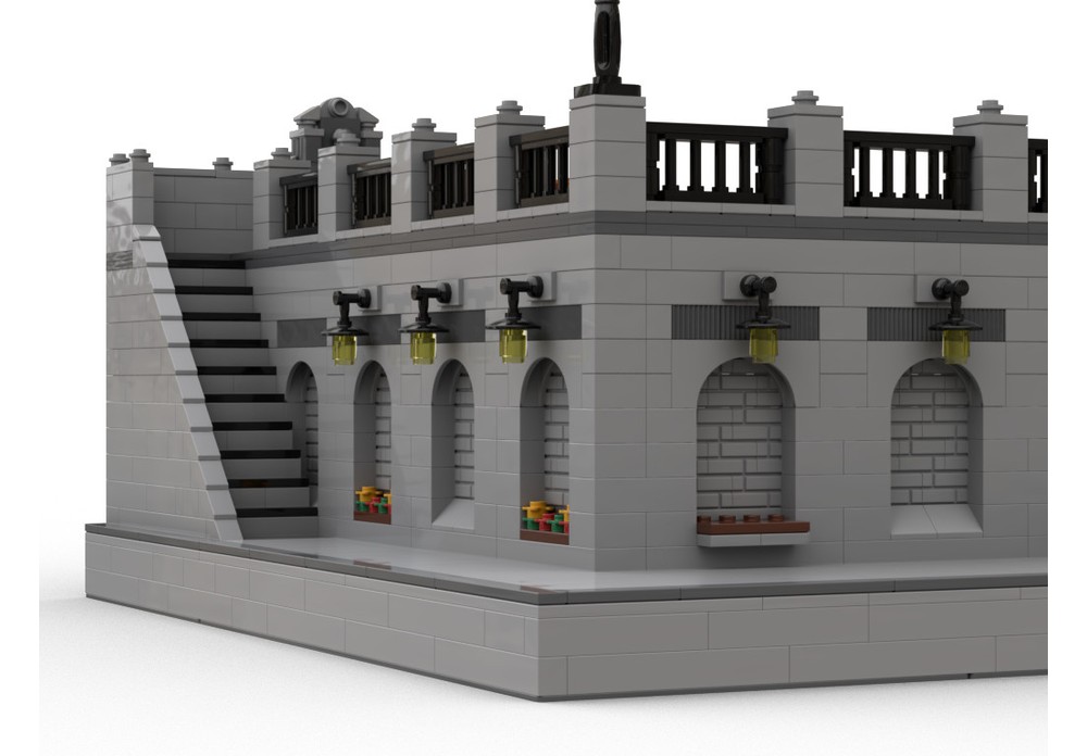 LEGO MOC Modular Parisian Promenade - Left section module by pbricks ...