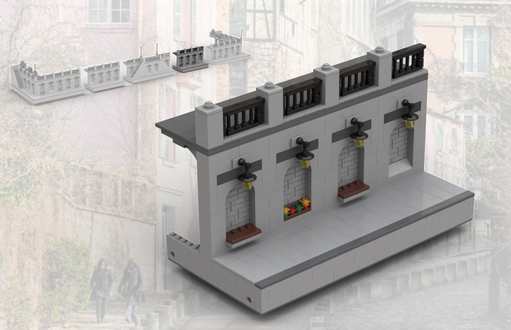 LEGO MOC-53381 Modular Parisian Promenade - Right section module by ...