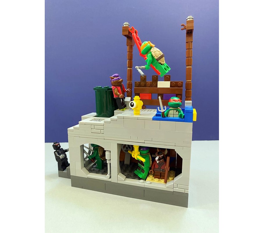 LEGO MOC Ninja Turtle Sewer Lair by Flashback_Bricks | Rebrickable ...