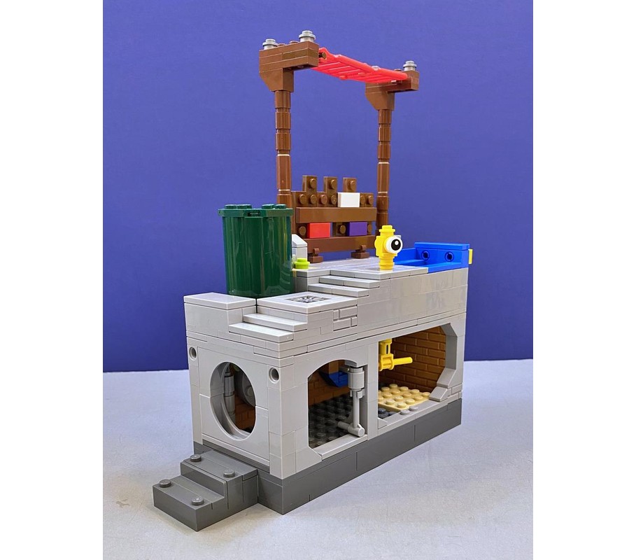 LEGO MOC Ninja Turtle Sewer Lair by Flashback_Bricks | Rebrickable ...