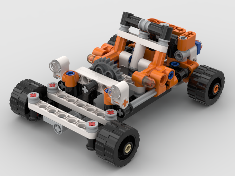 LEGO MOC 42088 Gokart by artemisovsky | Rebrickable - Build with LEGO