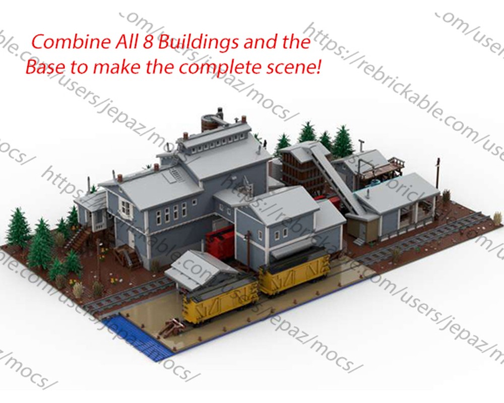 LEGO MOC Pulp Mill Main Building PM1 by jepaz | Rebrickable - Build ...