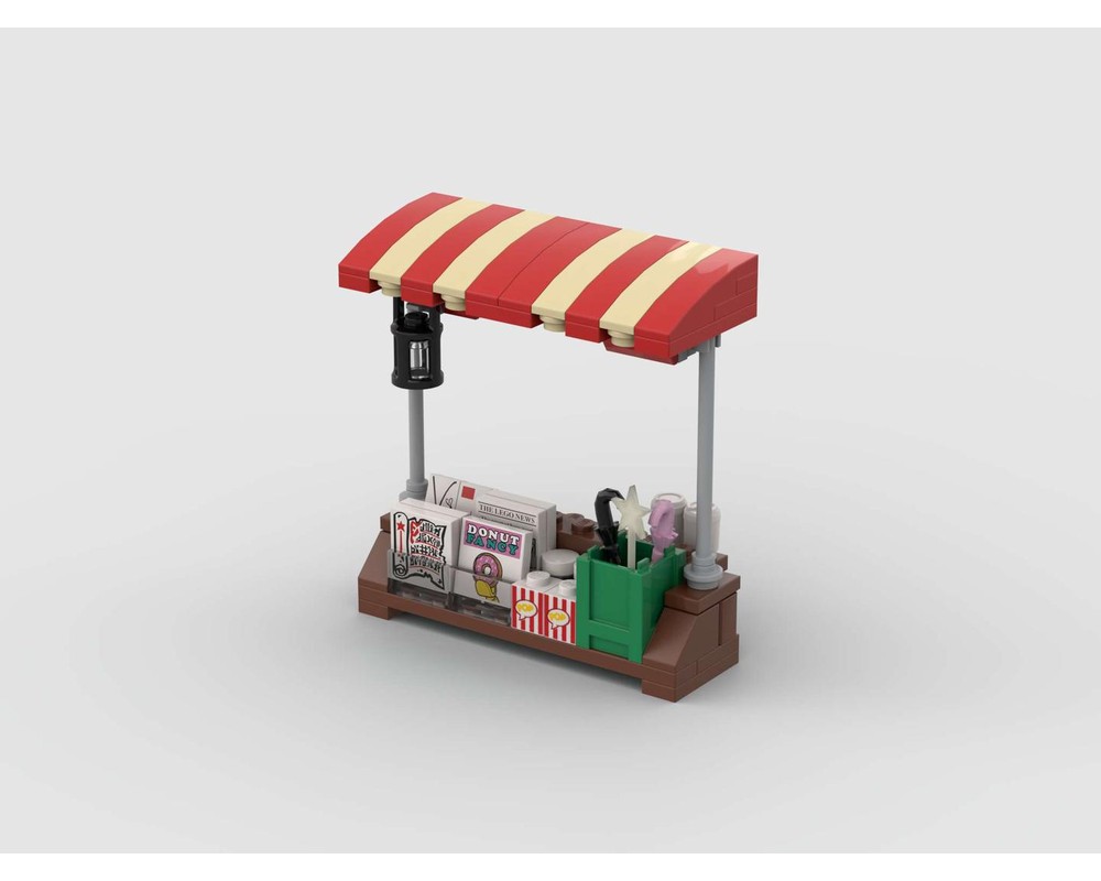 LEGO MOC Newsagent - Market Stall by nwbricks | Rebrickable - Build ...