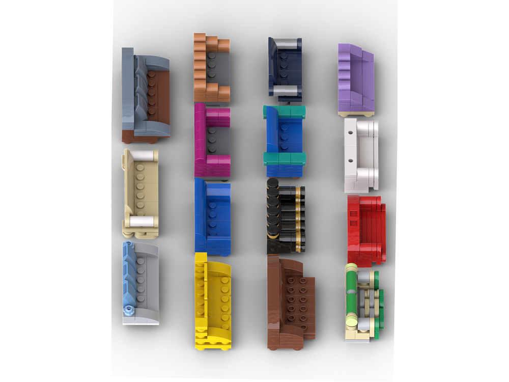 LEGO MOC Sofas & Couches by Thomus_Bean | Rebrickable - Build with LEGO