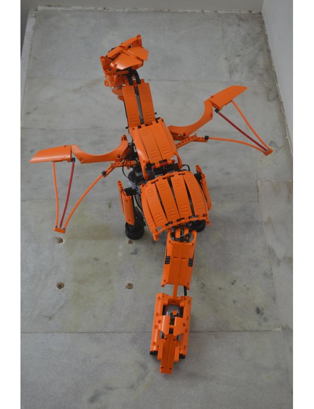 LEGO MOC Fire Dragon by Dr. Vishnu Manohar | Rebrickable - Build with LEGO