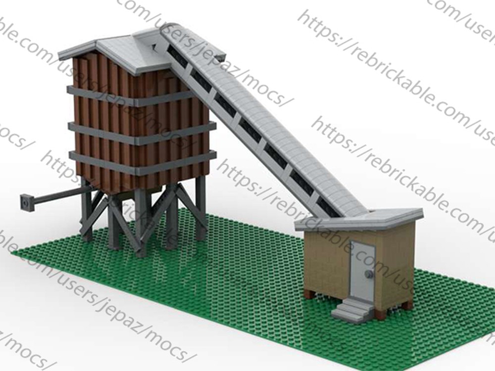 LEGO MOC Pulp Mill Chip Storage Bin PM5 by jepaz | Rebrickable - Build ...