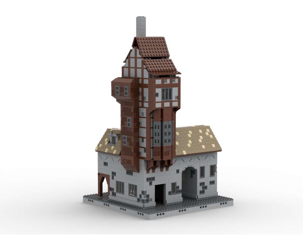 LEGO MOC Medieval bridge house by Tavernellos | Rebrickable - Build ...