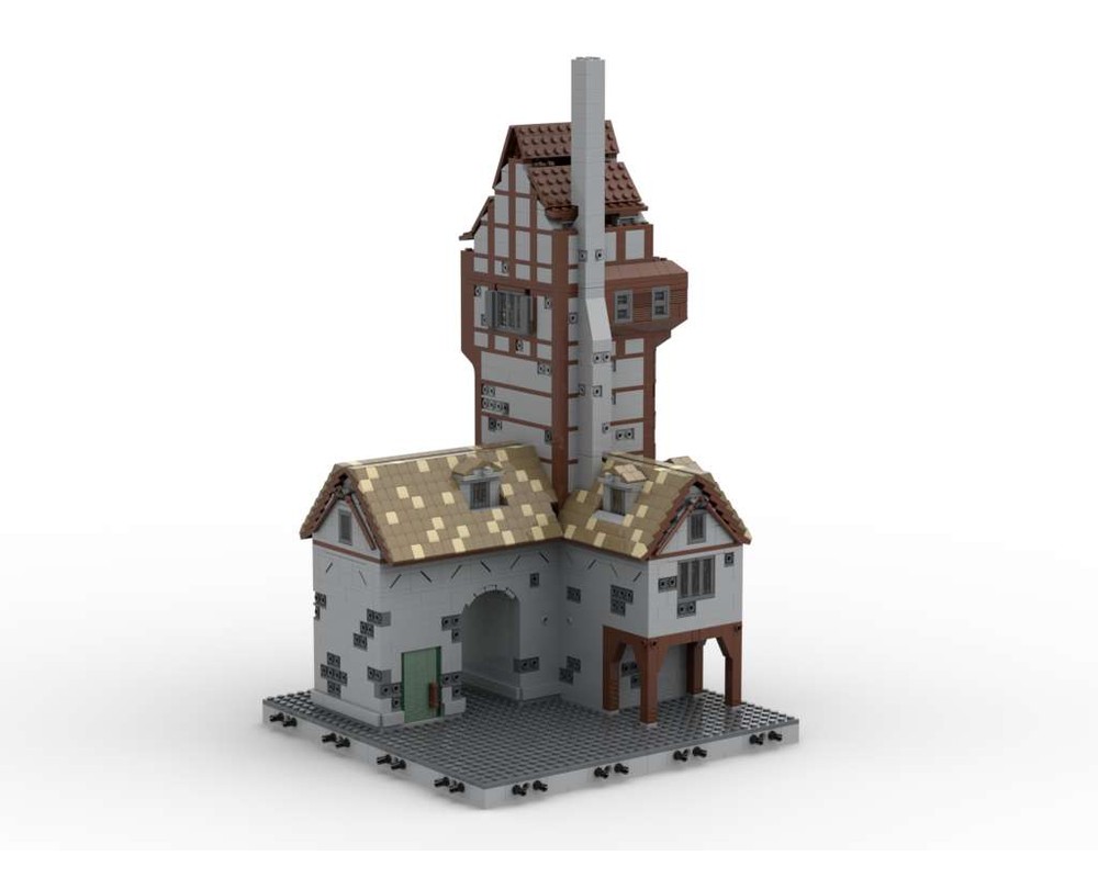 LEGO MOC Medieval bridge house by Tavernellos | Rebrickable - Build ...
