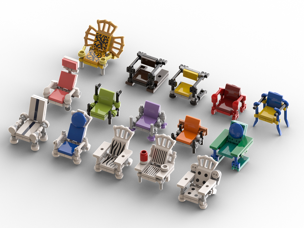 LEGO MOC Camping & Backyard Chairs by Thomus_Bean | Rebrickable - Build ...