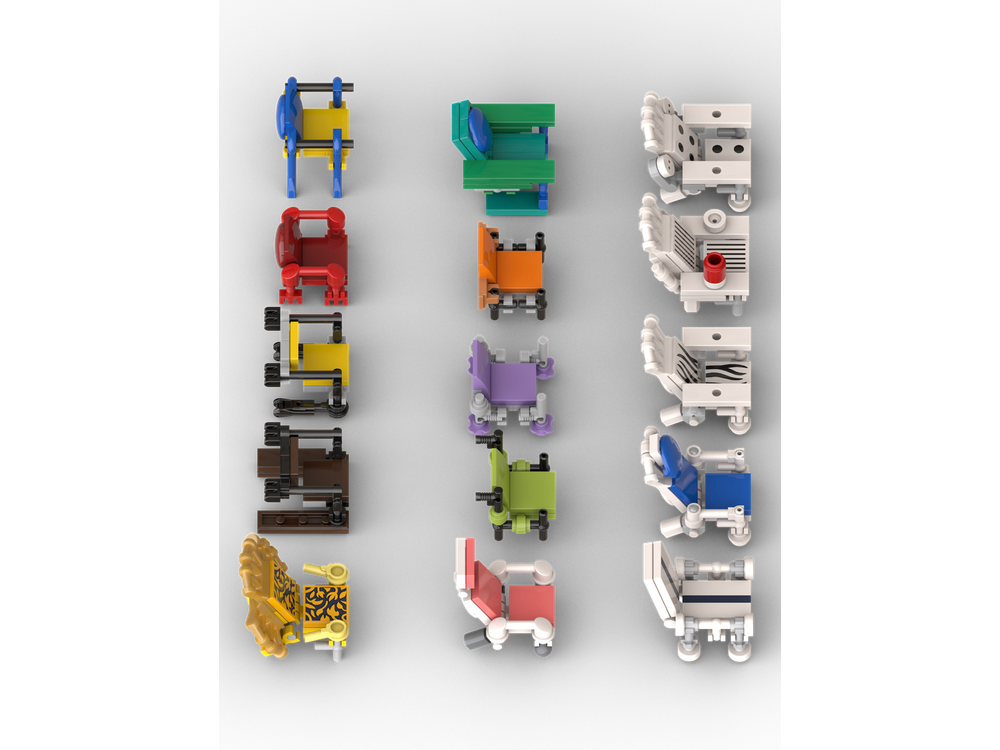 LEGO MOC Camping & Backyard Chairs by Thomus_Bean | Rebrickable - Build ...