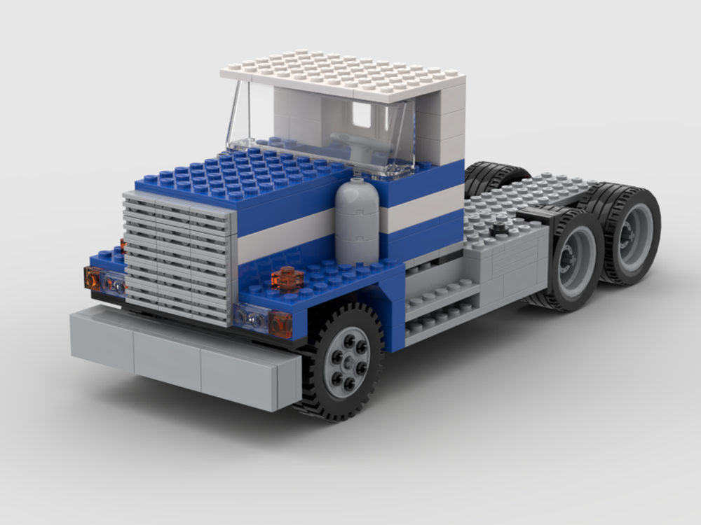 Lego Moc 124 Scale Semi Truck By Edl Bricks Rebrickable Build With