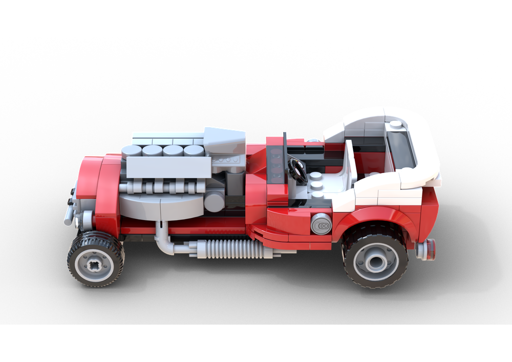 LEGO MOC V8 HotRod 8 Stud - Red Convertible (FREE) by Brick.Mocman ...