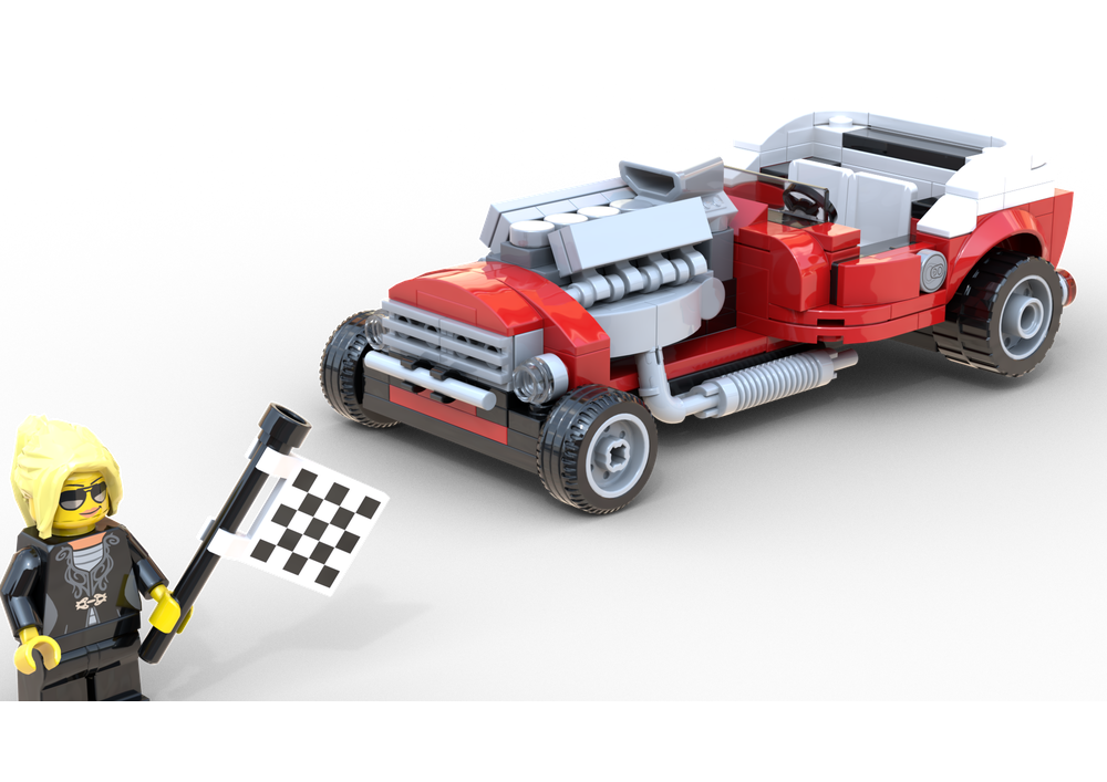 LEGO MOC V8 HotRod 8 Stud - Red Convertible (FREE) by Brick.Mocman ...