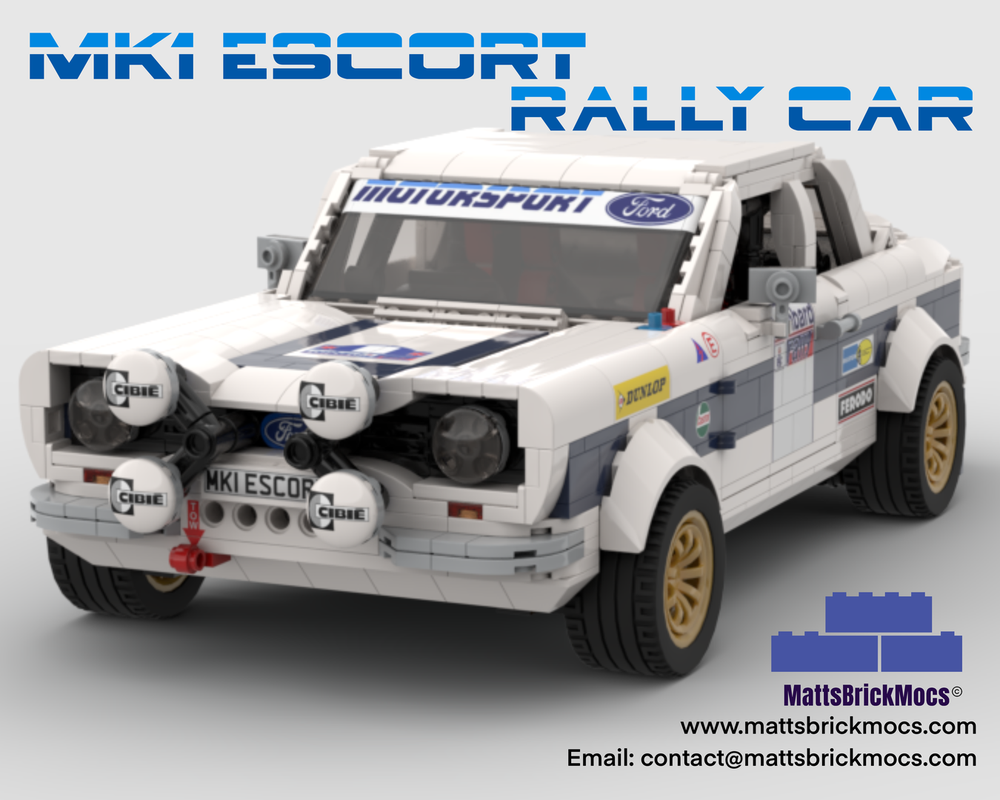 LEGO MOC Mk1 Escort Rally Car by Mattsbrickmocs | Rebrickable - Build ...