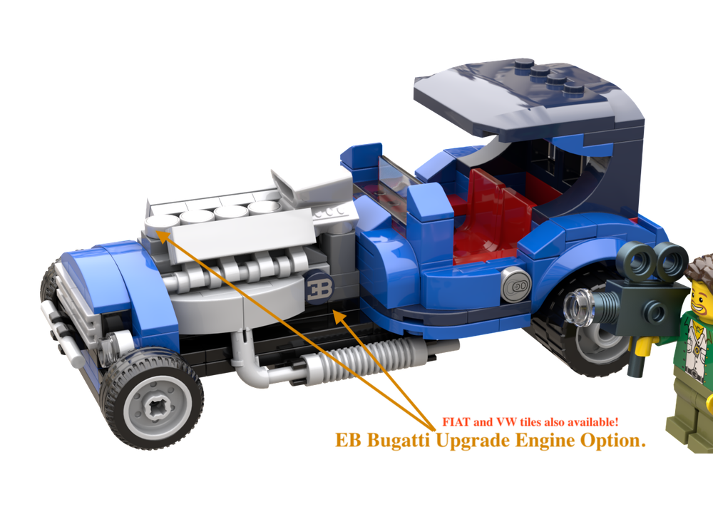 LEGO MOC V8 HotRod 8 Stud - White Hardtop (FREE) by Brick.Mocman ...