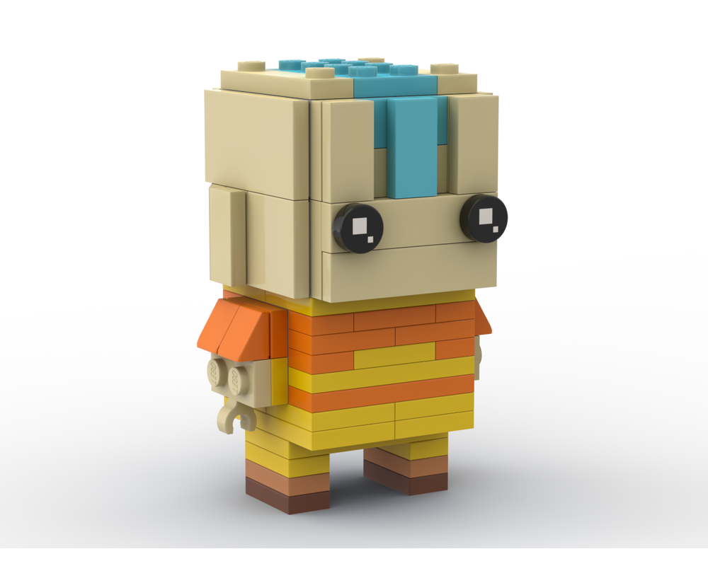LEGO MOC Aang Brickheadz by Zeah | Rebrickable - Build with LEGO
