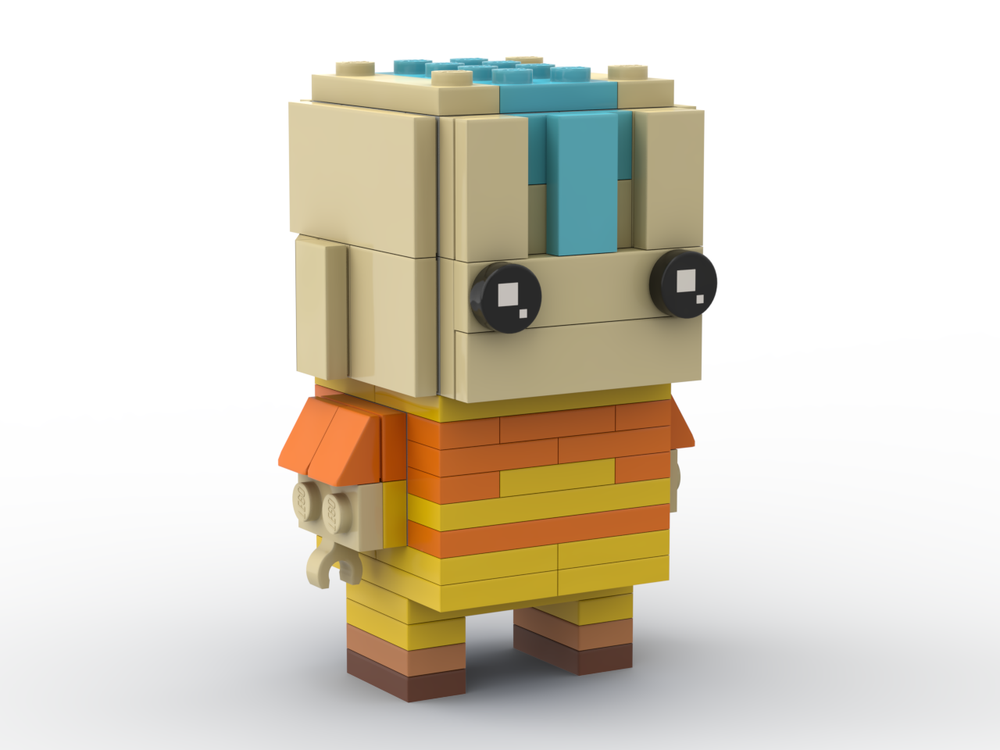 LEGO MOC Aang Brickheadz by Zeah | Rebrickable - Build with LEGO