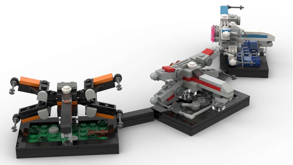 LEGO MOC Micro X-Wing Fleet by SoloEngineer | Rebrickable - Build with LEGO