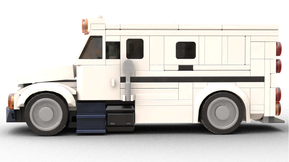 LEGO MOC "BRINKS" Bank Truck by BricksFeeder | Rebrickable - Build with ...