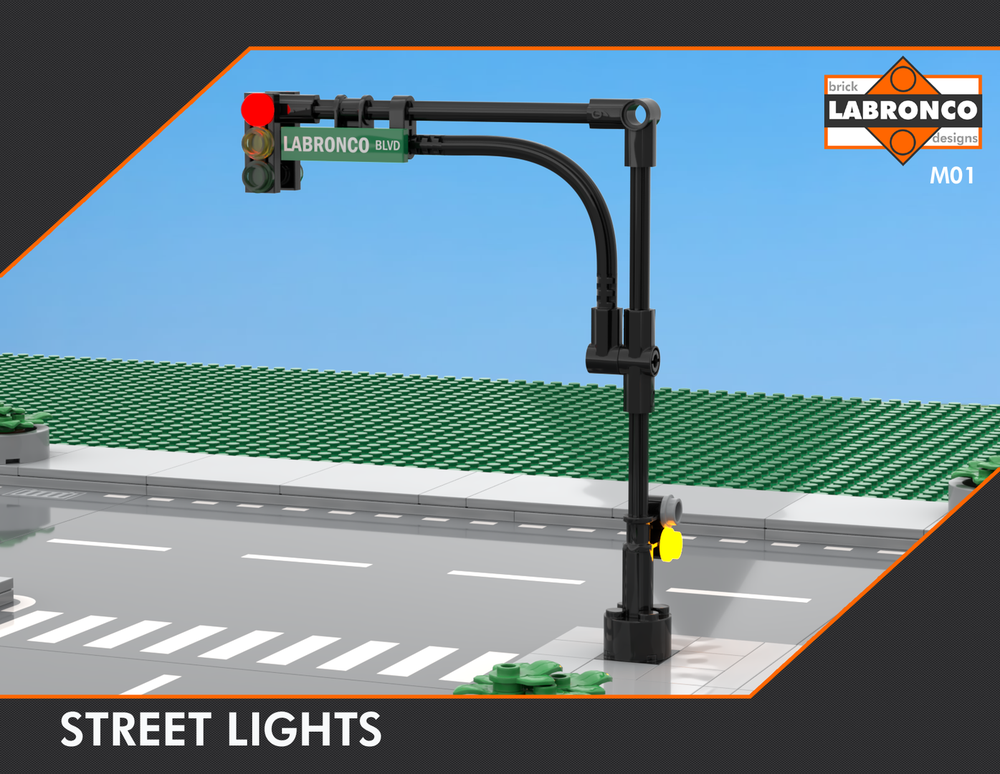 LEGO MOC M01 - Street Lights by Labronco Brick Designs | Rebrickable ...