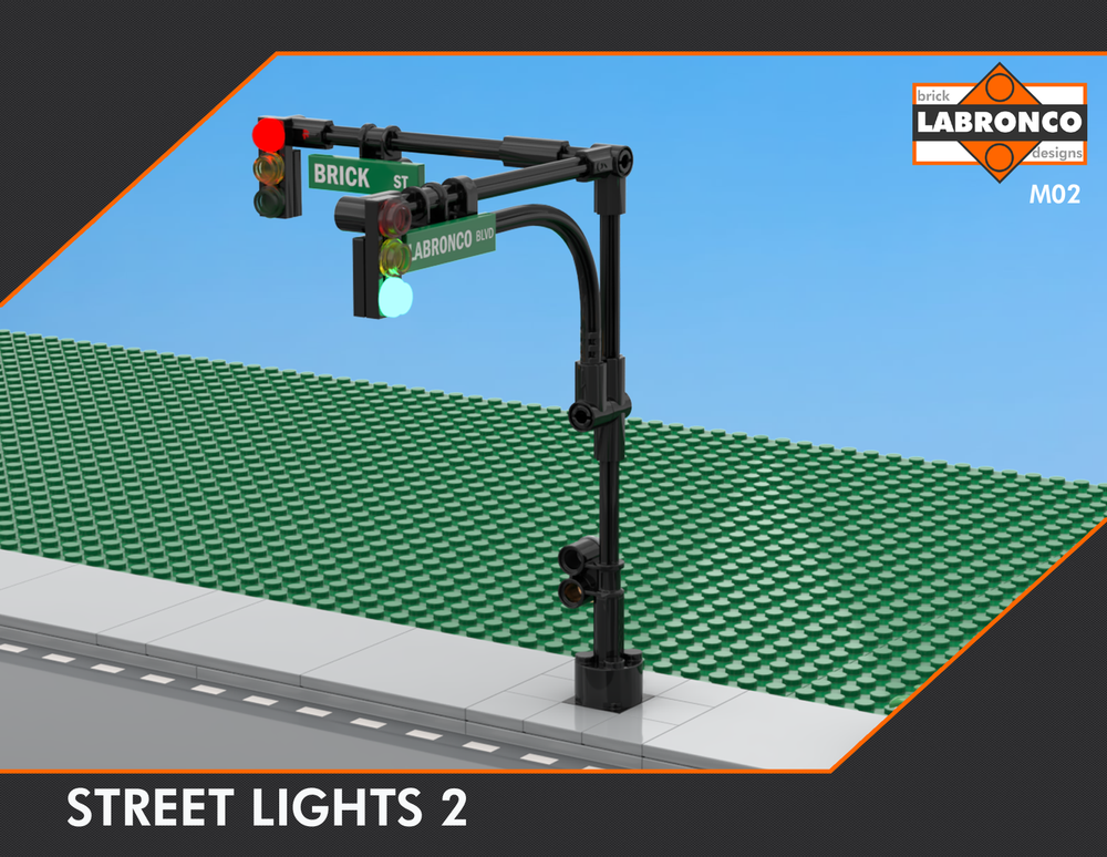 LEGO MOC M02 - Street Lights 2 by Labronco Brick Designs | Rebrickable ...