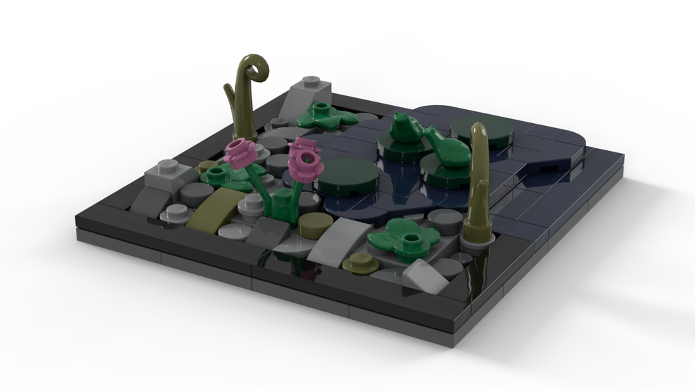 LEGO MOC Garden Pond by UnlocktheBrick | Rebrickable - Build with LEGO